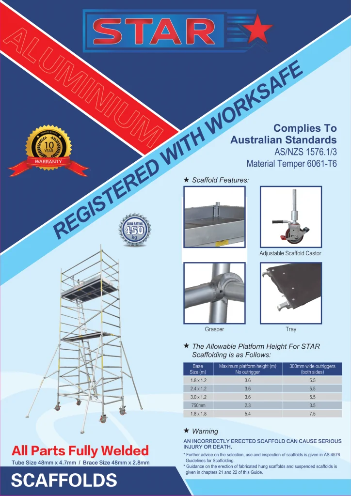Product Brochures | Resources | Star Aluminium Scaffolds